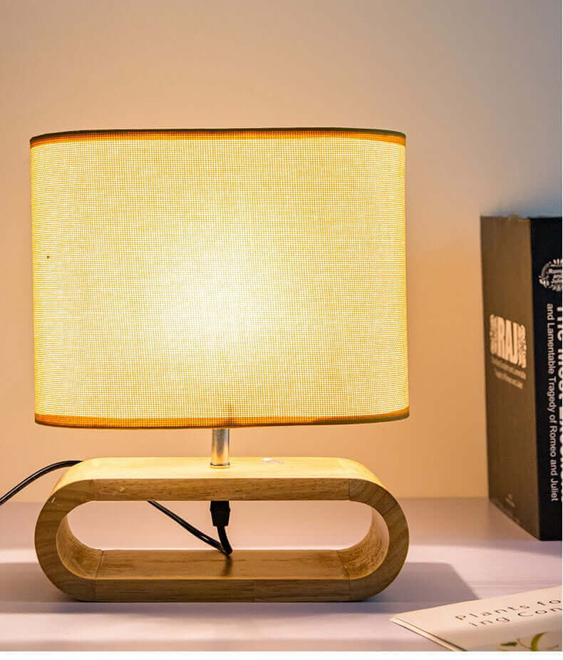 Aurora Glow Wooden Table Lamp – Ambiance-Design